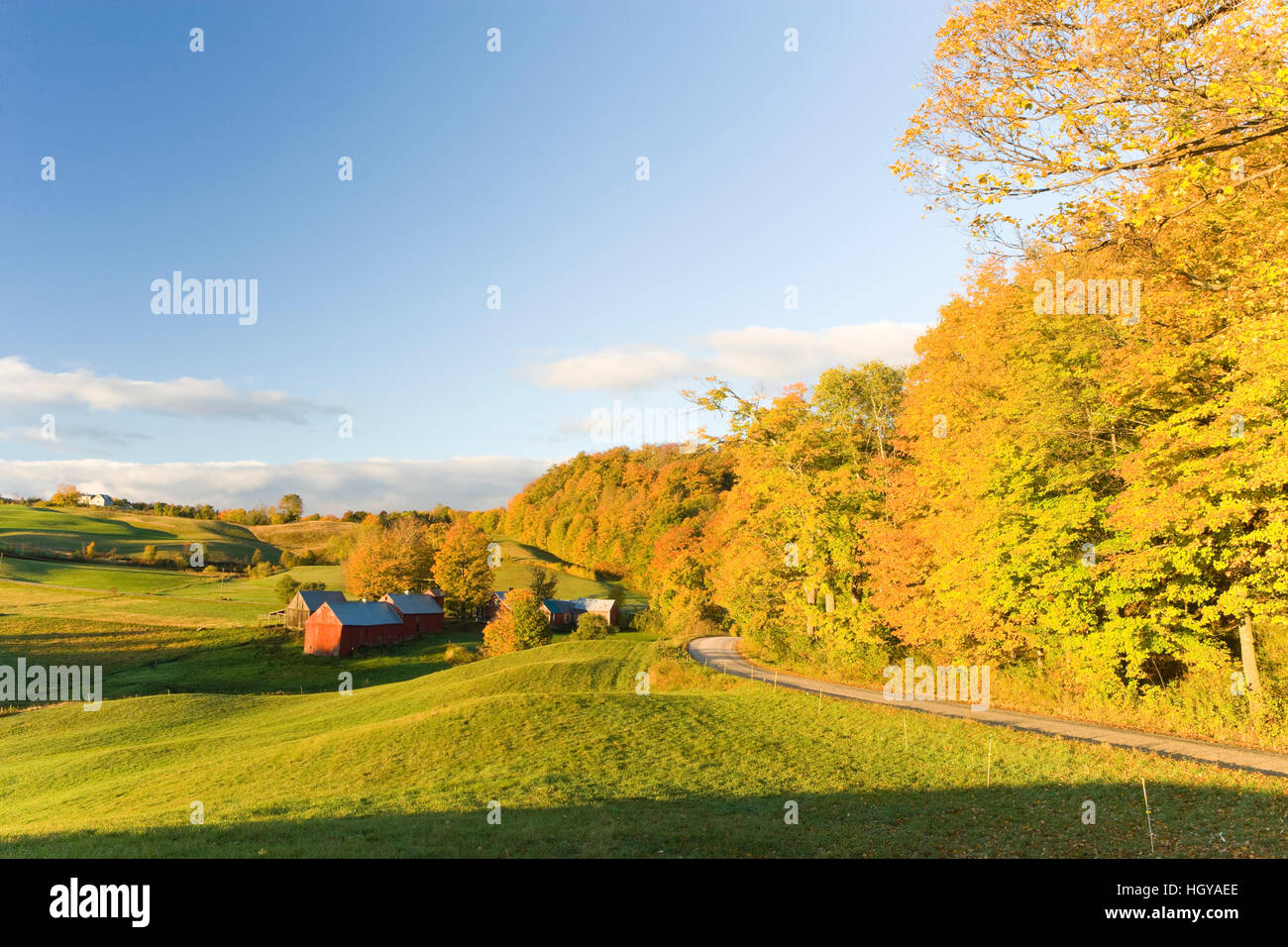 The Jenne Farm in Woodstock, Vermont. Fall Stock Photo - Alamy
