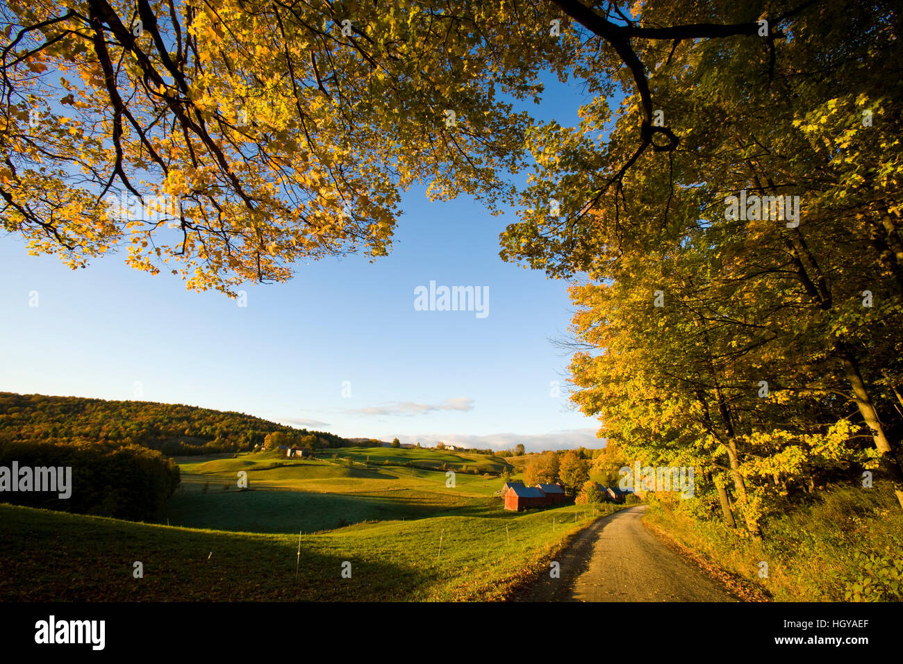 The Jenne Farm in Woodstock, Vermont. Fall Stock Photo - Alamy