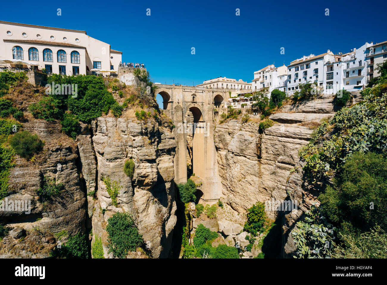 The Puente Nuevo (New Bridge) is newest and largest of three bridges ...
