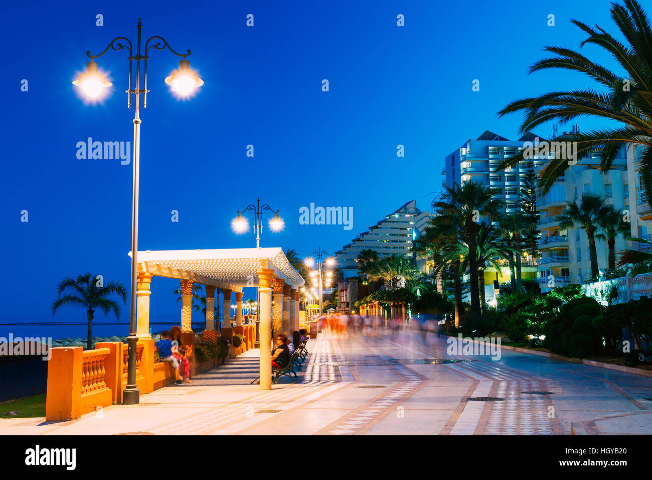 Promenade benalmadena benalmadena costa costa hi-res stock photography ...