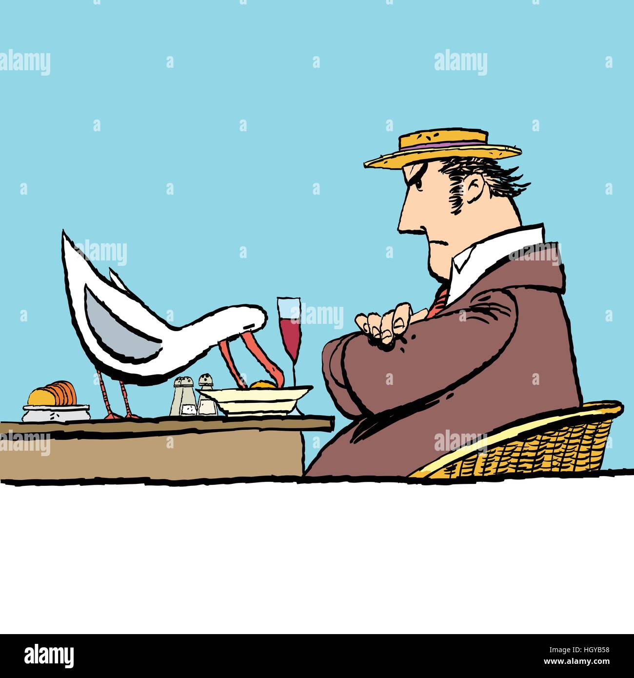 Bird eating Stock Vector Images - Alamy