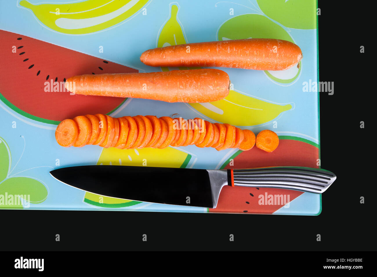 carrots and knife Stock Photo - Alamy
