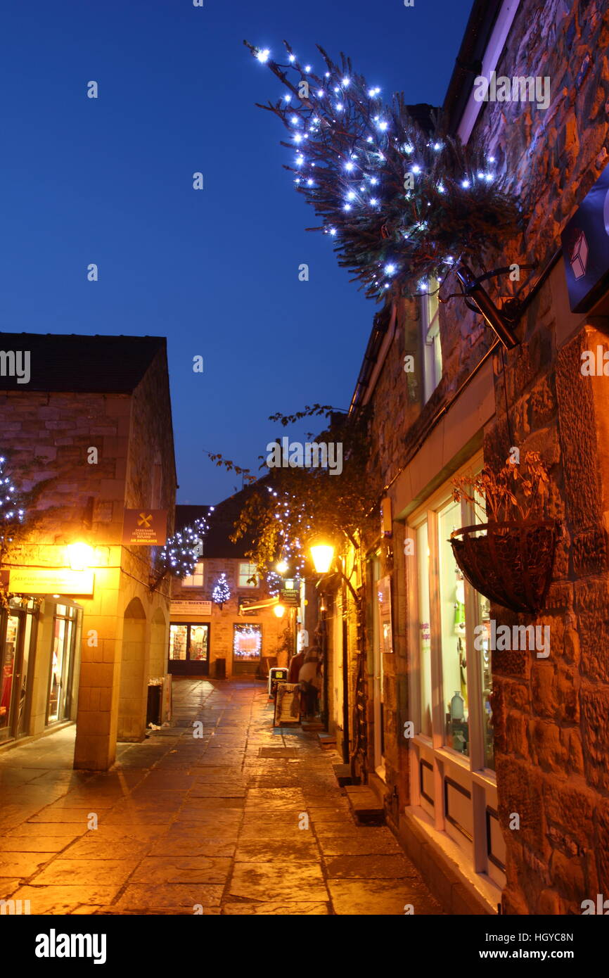 Bakewell town christmas in derbyshire hi-res stock photography and ...