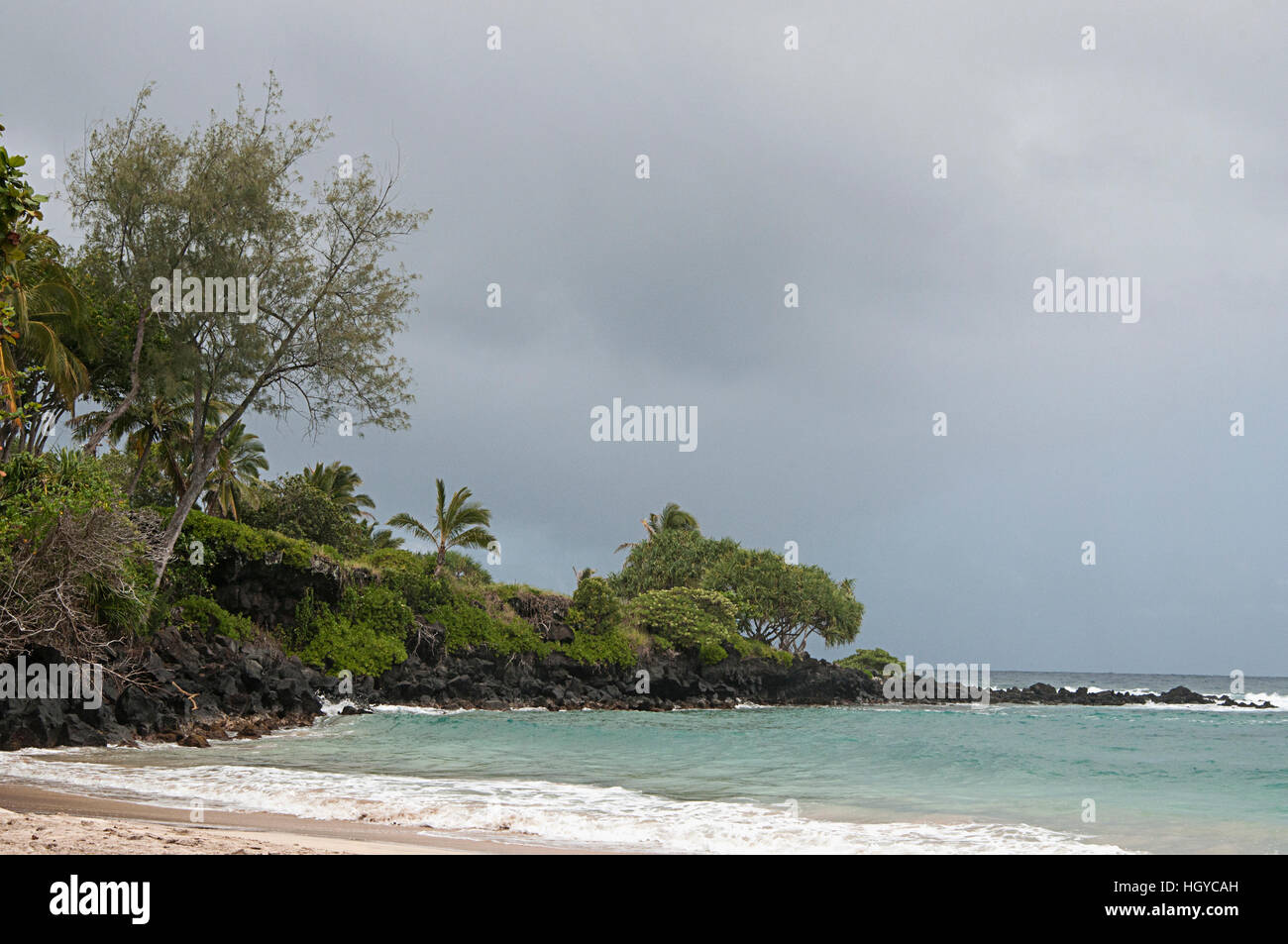 Hamoa Beach, in Hana, Maui, Hawaii Stock Photo - Alamy