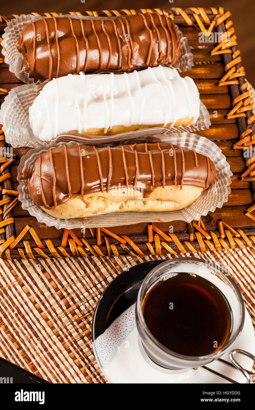 Bomba de chocolate. A Brazilian traditional eclair Stock Photo - Alamy