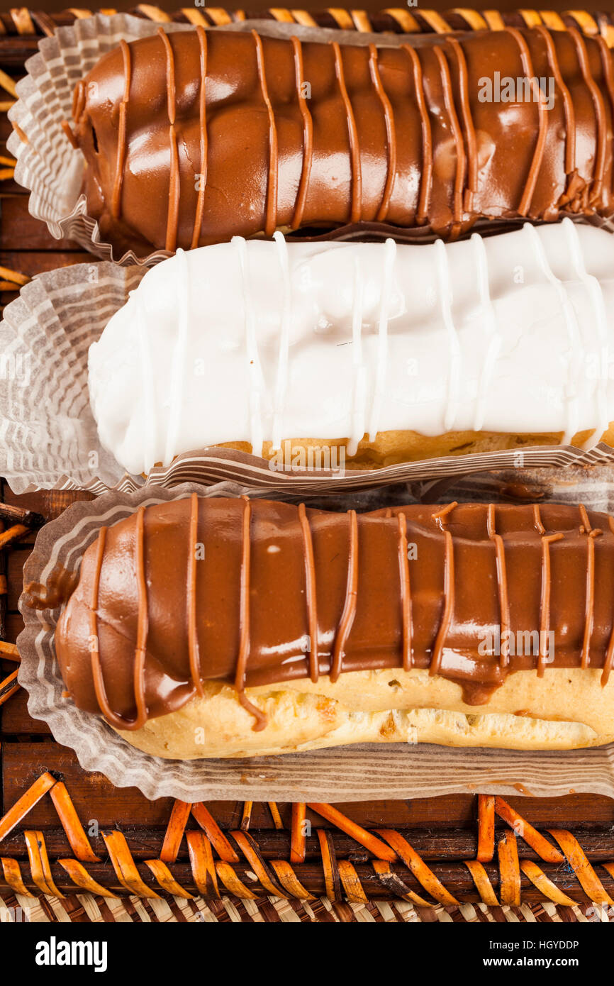 Bomba de chocolate. A Brazilian traditional eclair Stock Photo - Alamy