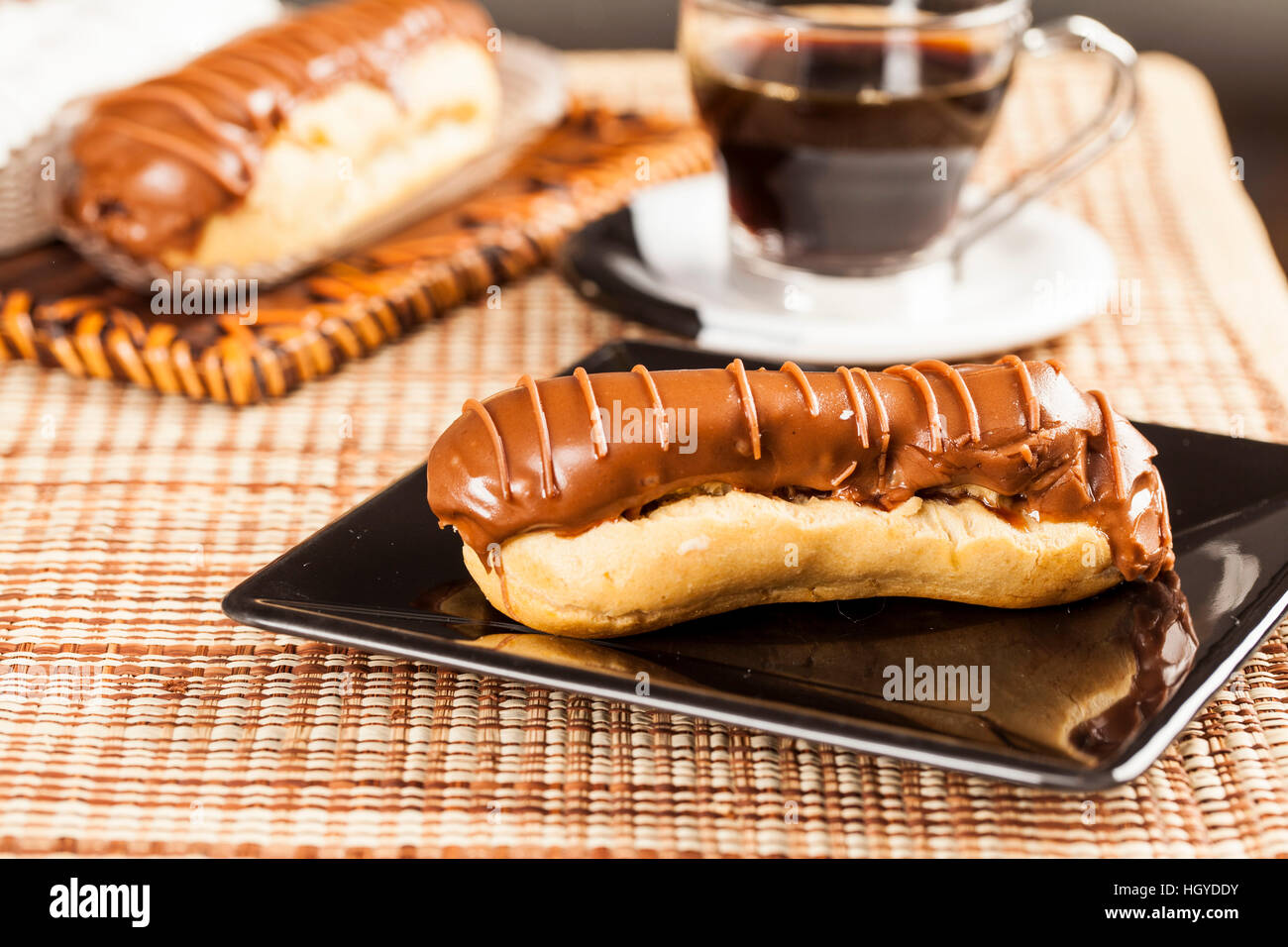 Bomba de chocolate. A Brazilian traditional eclair Stock Photo - Alamy