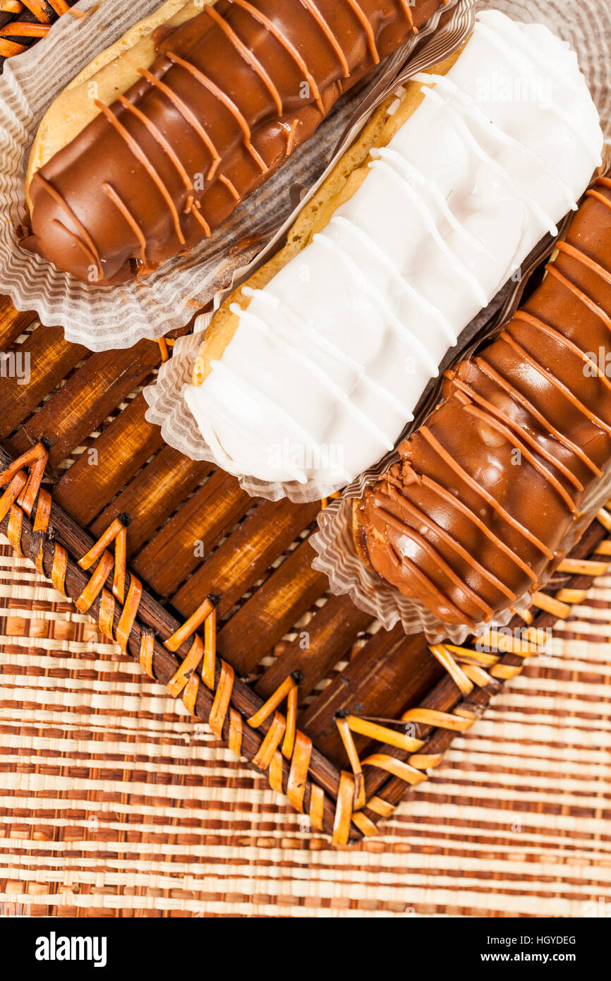 Bomba de chocolate. A Brazilian traditional eclair Stock Photo - Alamy