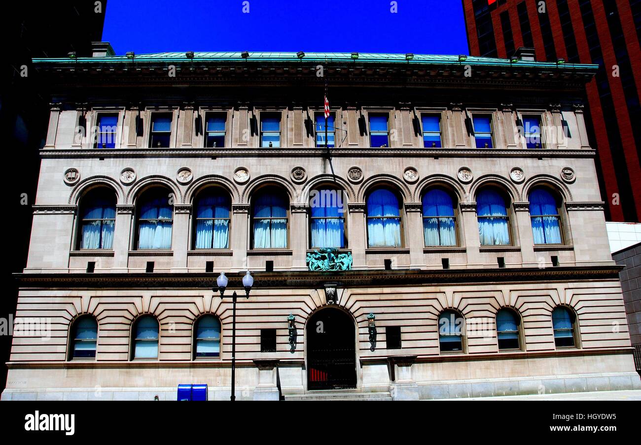 Newark, New Jersey - July 4, 2009 Neo-Italian Renaissance east front of ...