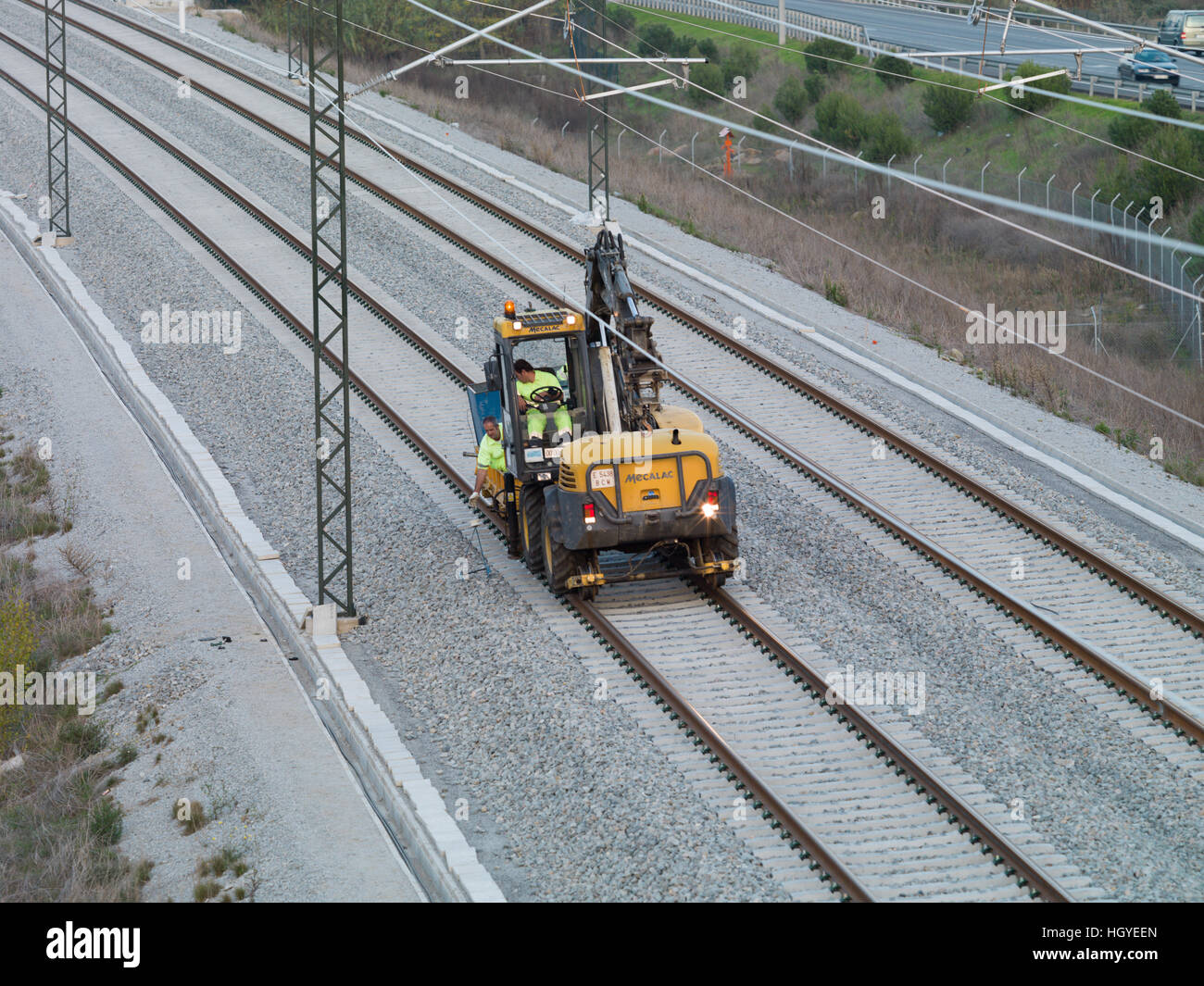 TGV Railway maintenance Stock Photo - Alamy