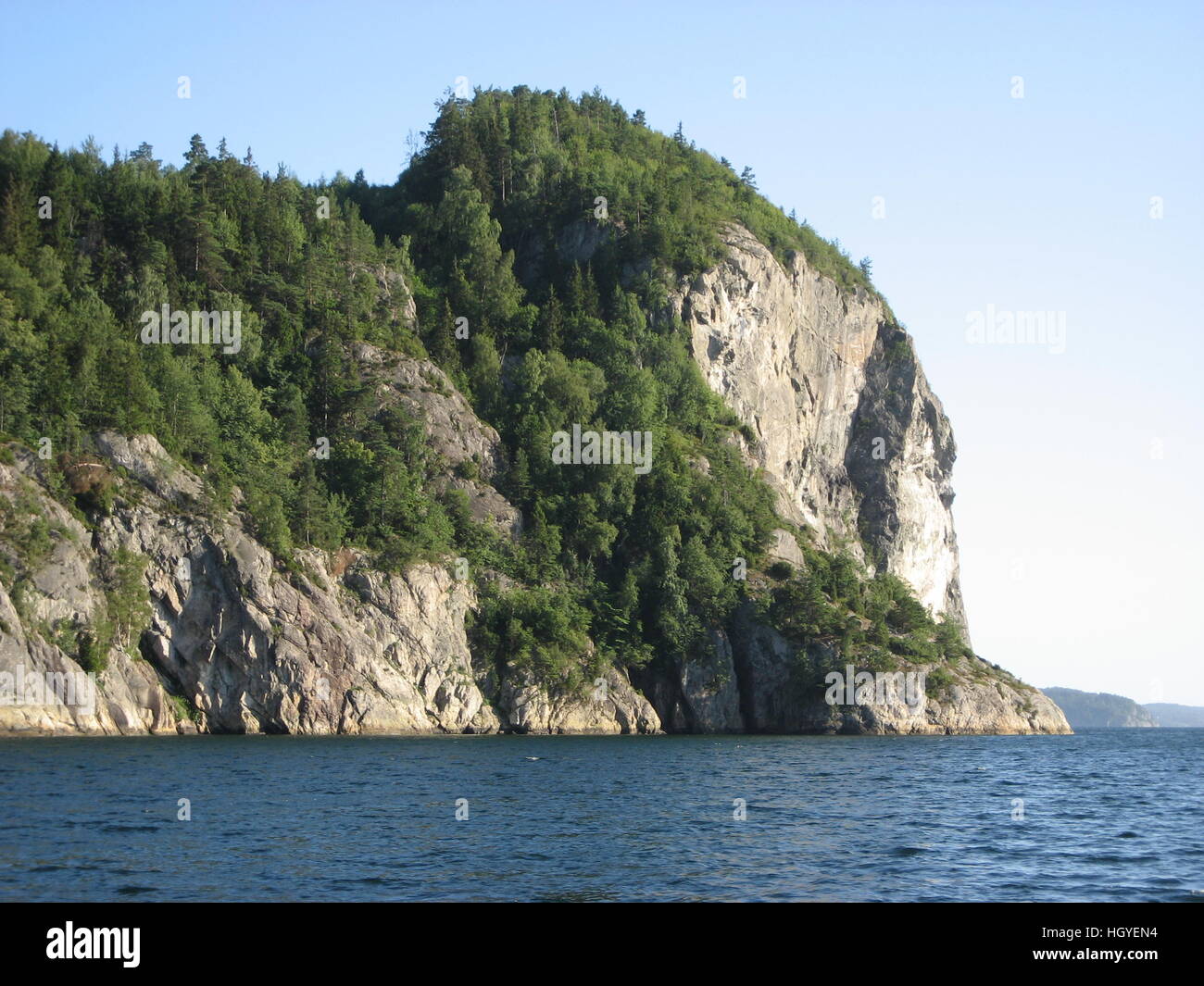 West coast of Sweden, Fjord, Granite cliff Stock Photo - Alamy