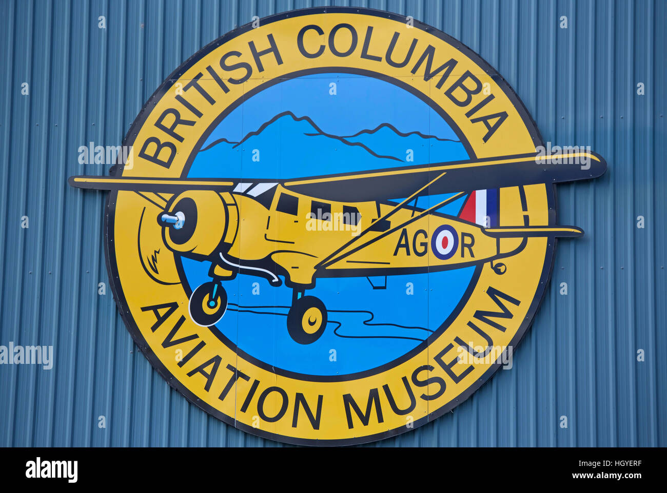 The logo for the Aviation museum at Sidney airport near Victoria on ...