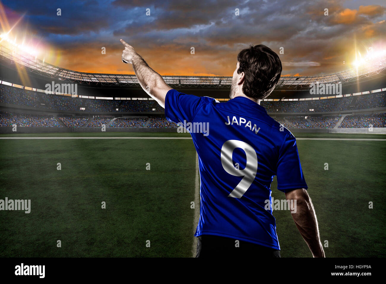 Japanese football fans hi-res stock photography and images - Alamy