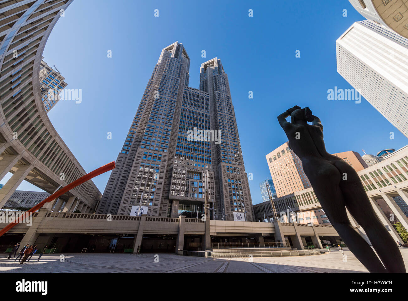 Tokyo Metropolitan Government Building, Shinjuku, Tokyo, Japan Stock ...