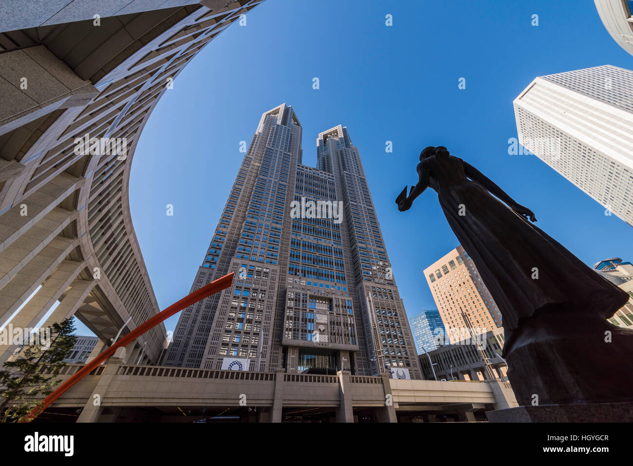 Tokyo Metropolitan Government Building, Shinjuku, Tokyo, Japan Stock ...