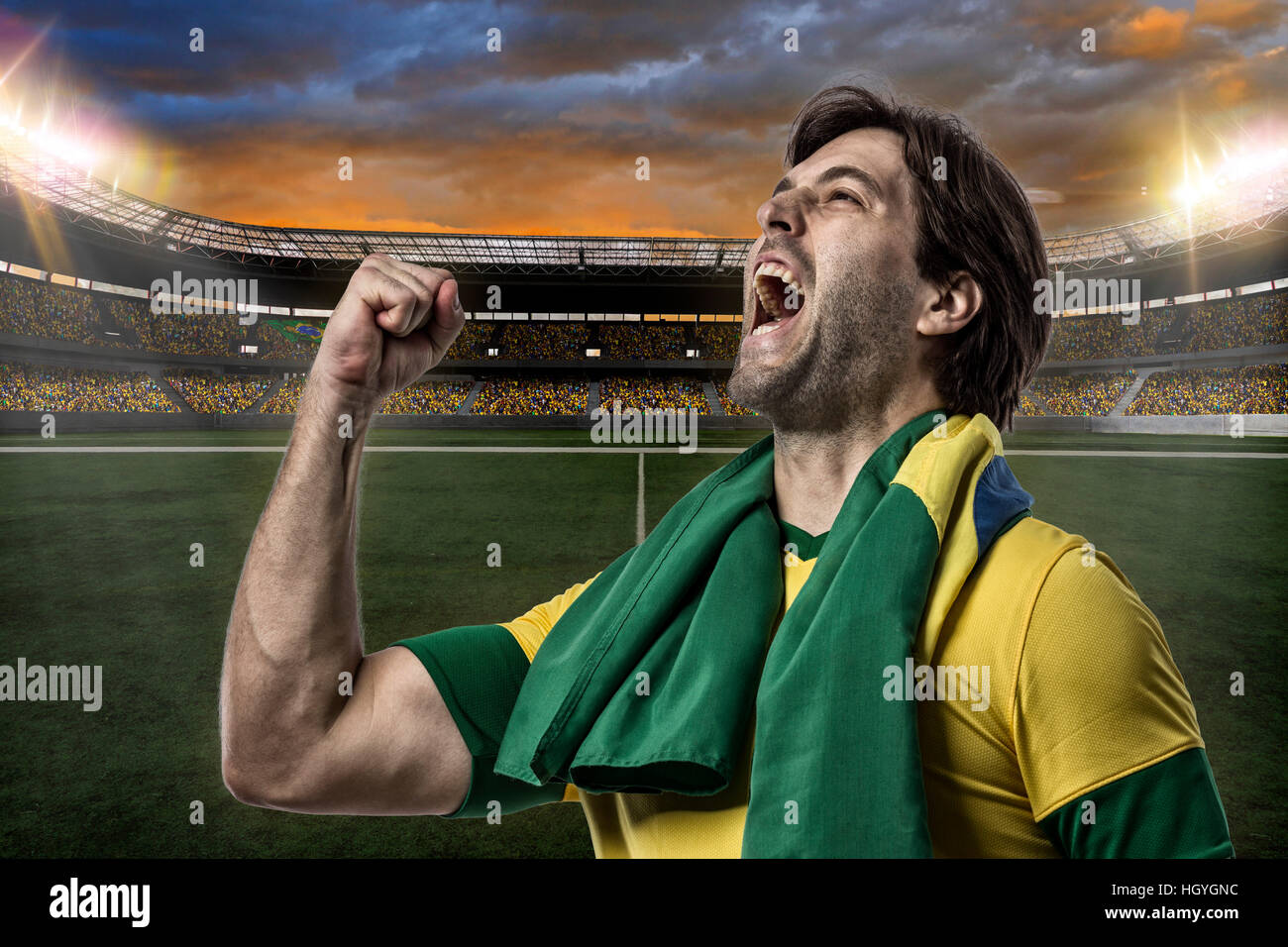 Brazil football stadium fans hi-res stock photography and images - Alamy