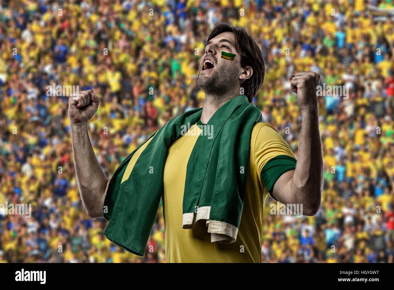 Sport football fans face paint hi-res stock photography and images - Alamy