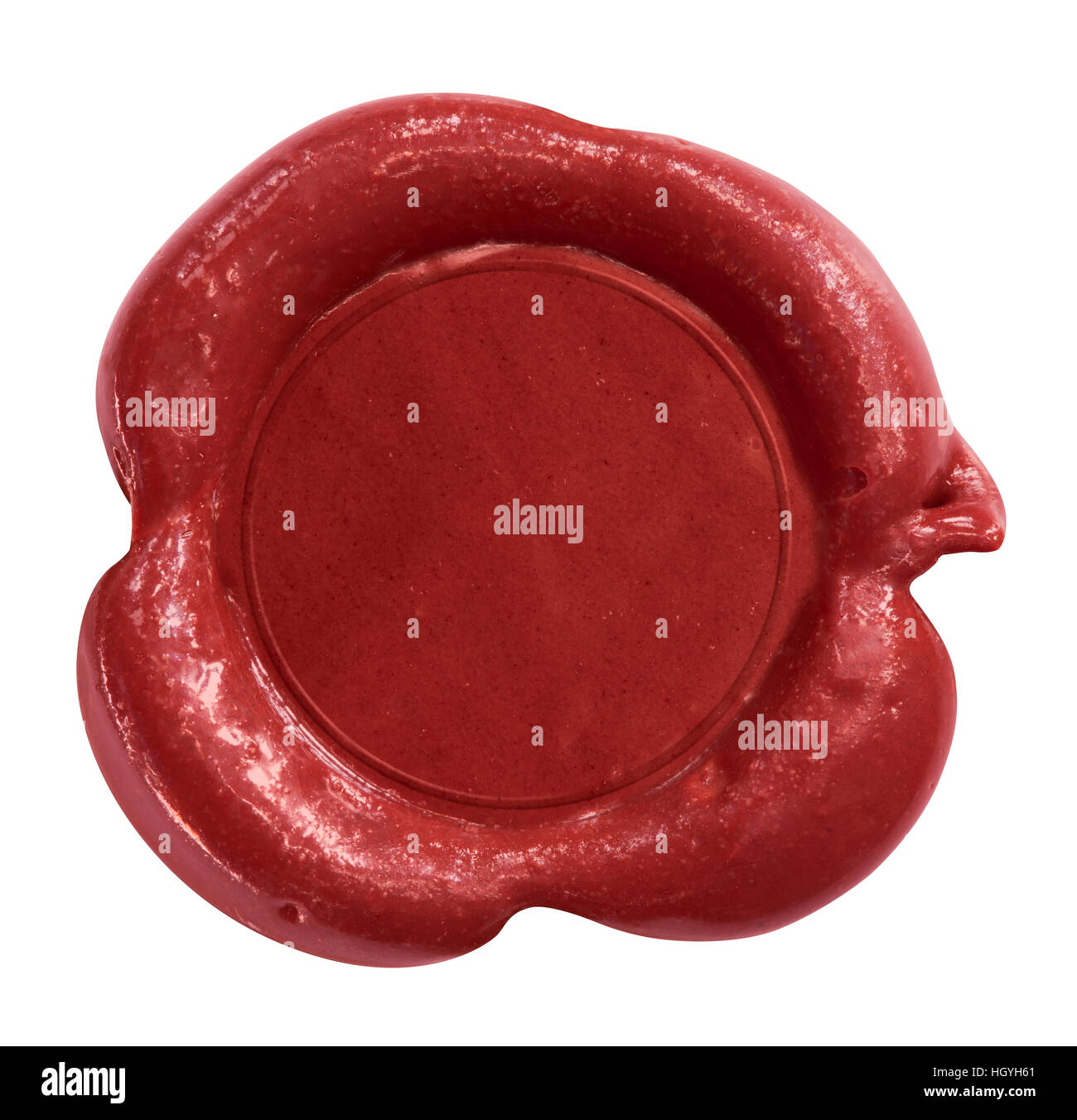 Wax seal isolated with clipping path included Stock Photo - Alamy