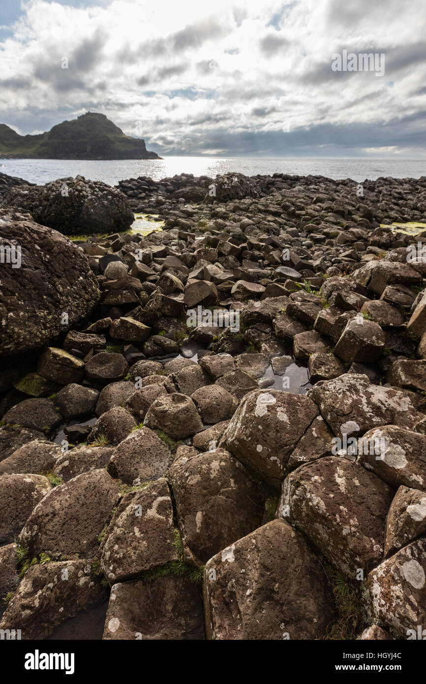 The Giant's Causeway is an area of about 40,000 interlocking basalt ...