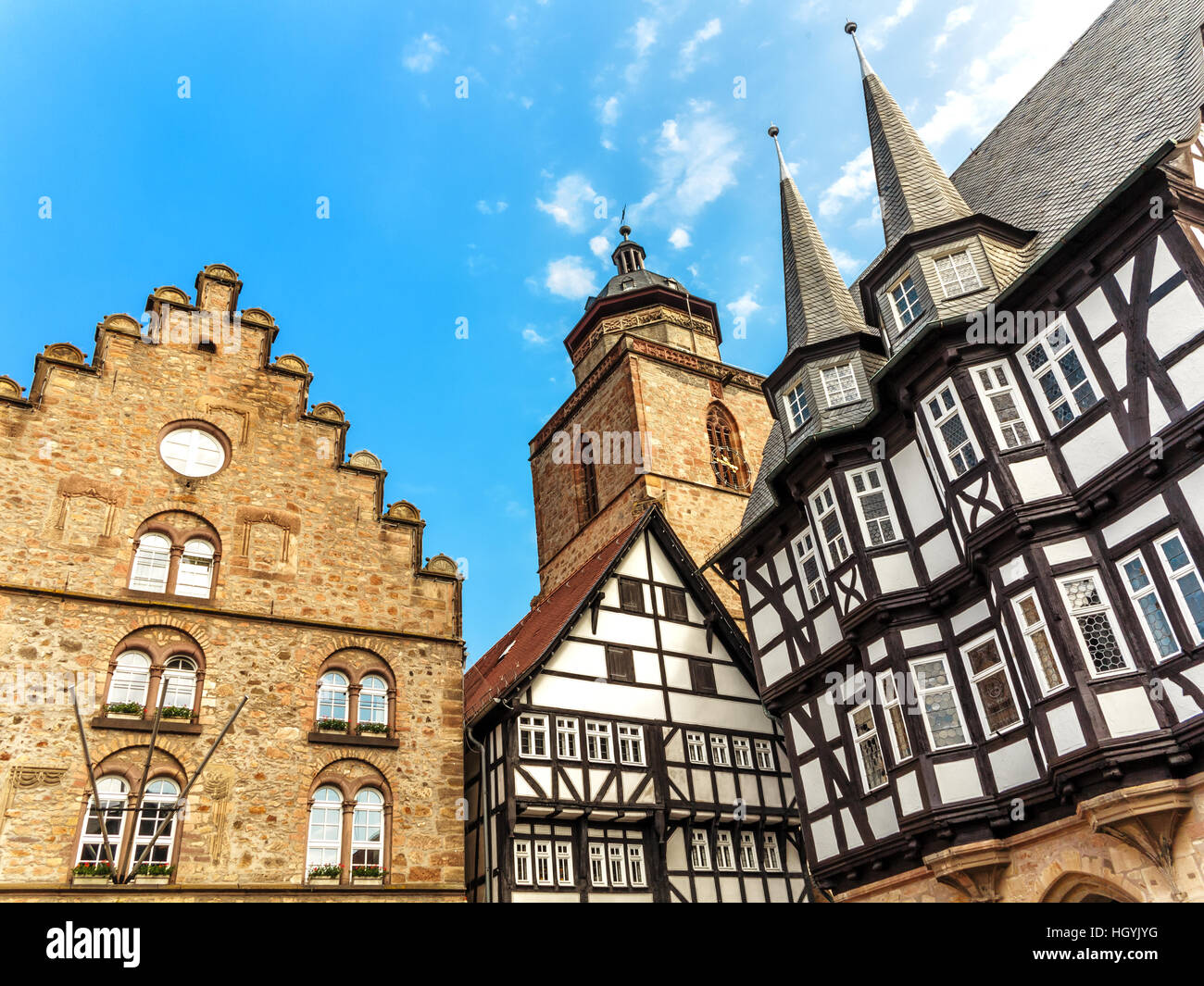 Medieval buildings in Alsfeld, Germany Stock Photo - Alamy