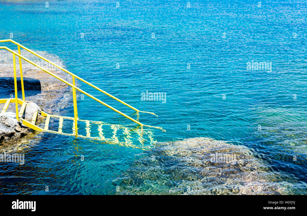 Steps to the sea Stock Photo - Alamy
