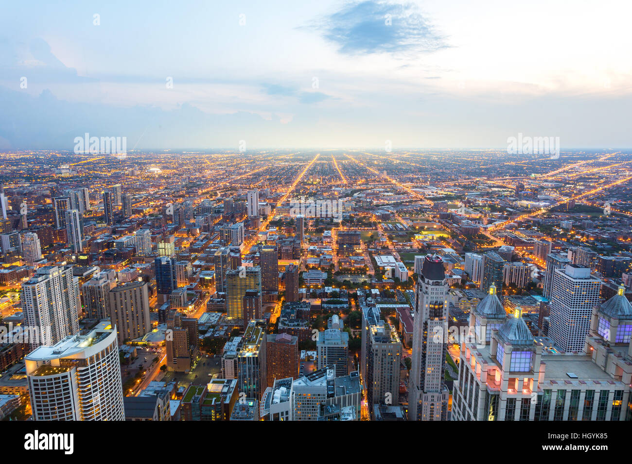 Aerial view of chicago hi-res stock photography and images - Alamy