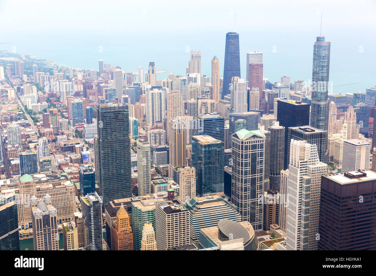 Panorama view of downtown Chicago Stock Photo - Alamy