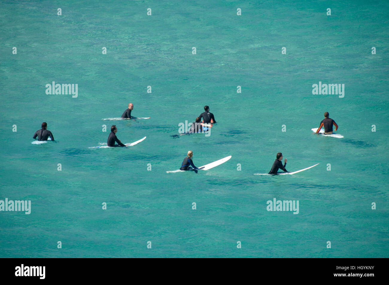 Surfers waiting for the wave, Sydney, Australia Stock Photo - Alamy