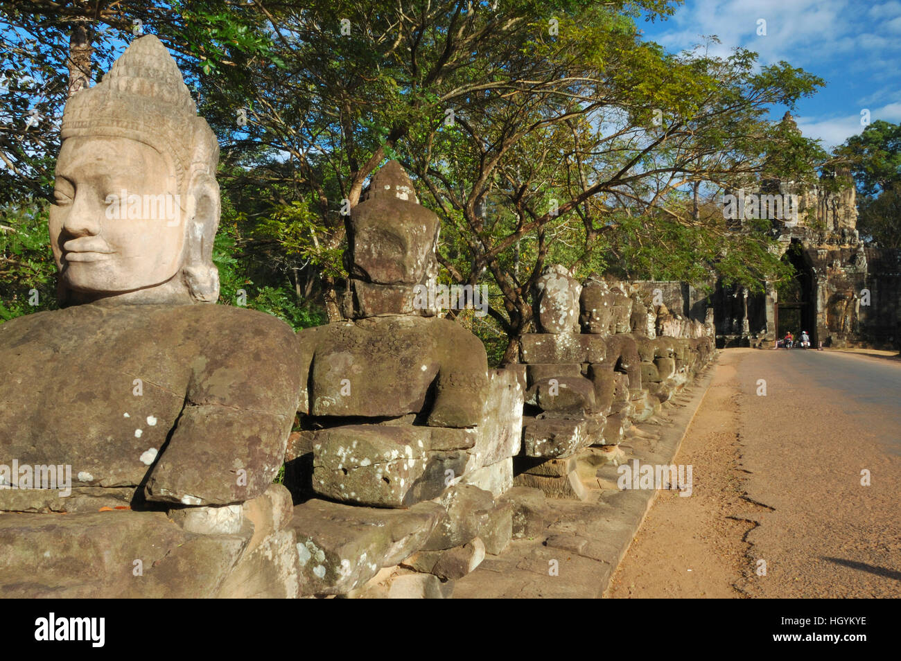 Statues of gods, Angkor Thom, Angkor Wat, Cambodia Stock Photo - Alamy