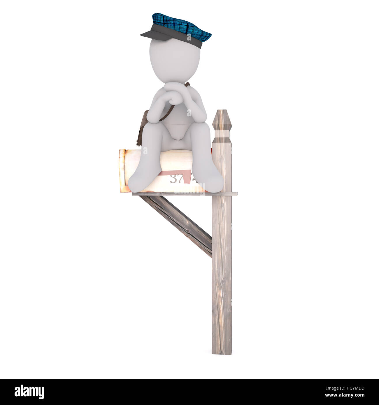 3d figure faceless cartoon man hi-res stock photography and images - Alamy