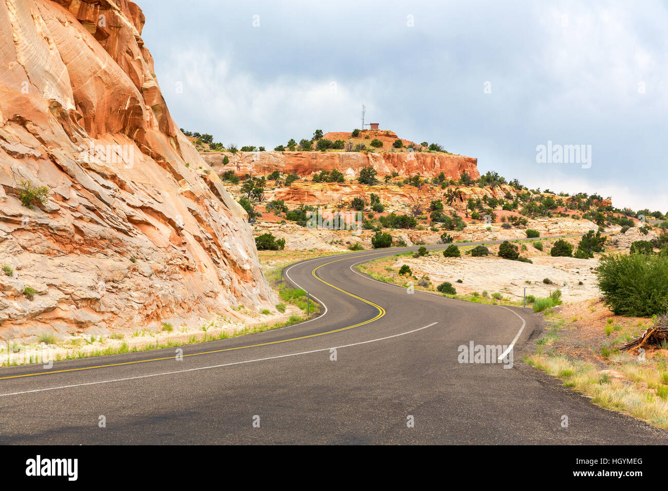 Mountain way landscape Stock Photo - Alamy
