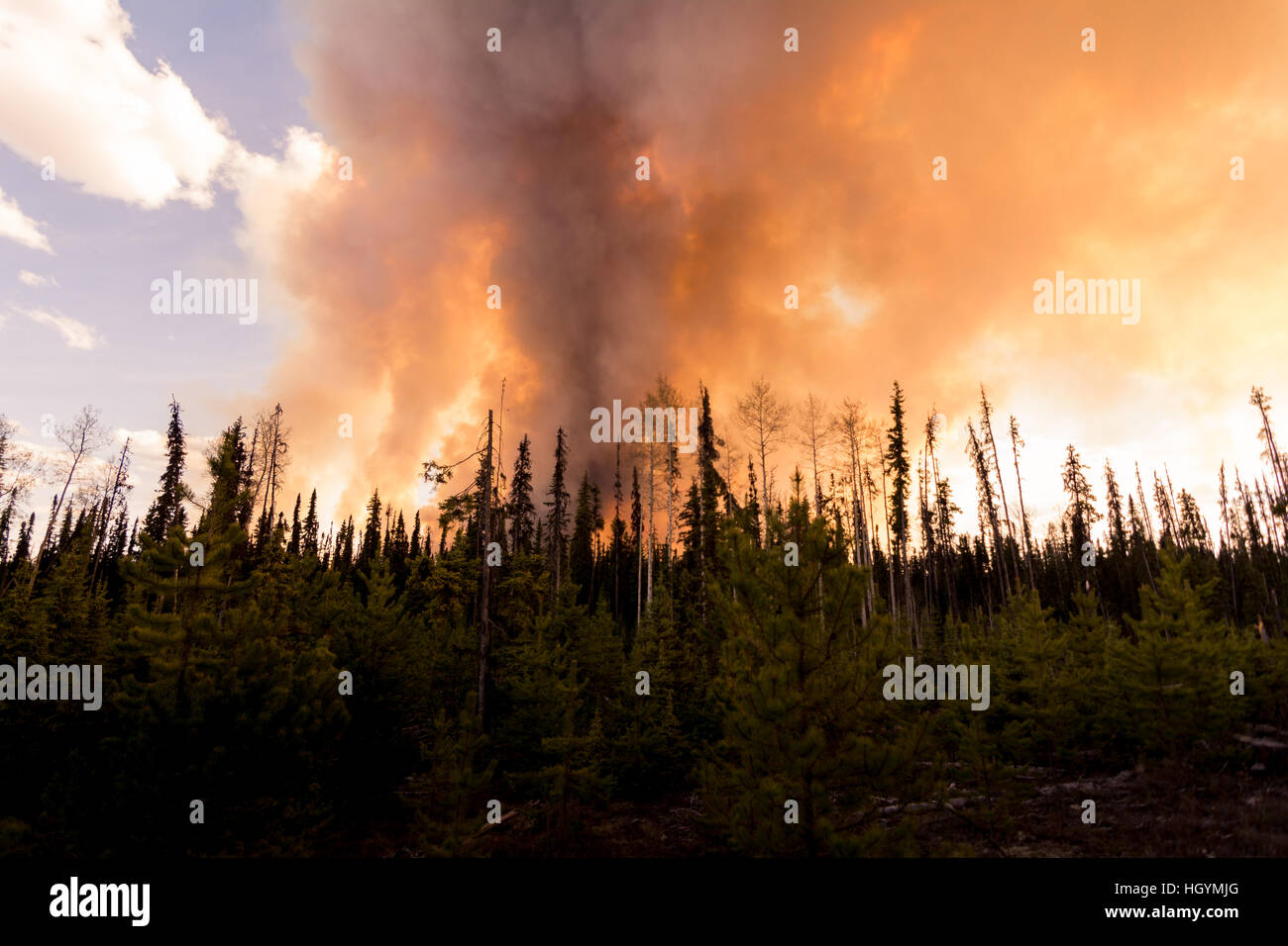 Bc forest fire smoke hi-res stock photography and images - Alamy