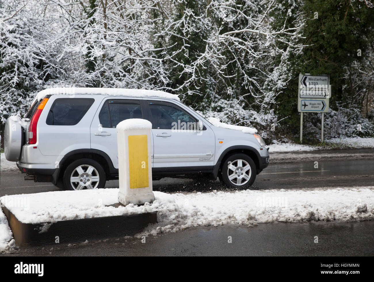 Winter snow biggin hill westerham hi-res stock photography and images ...