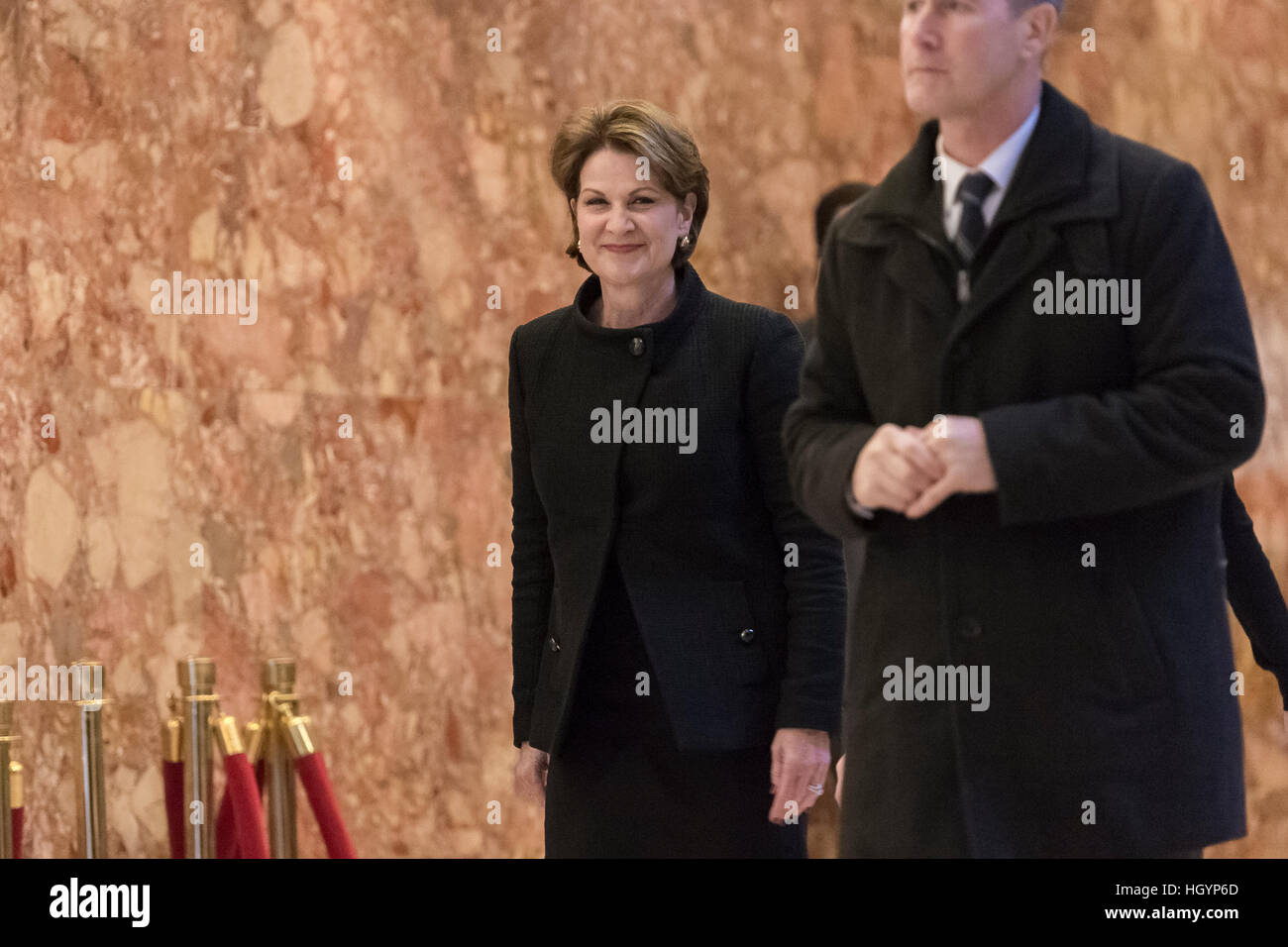 Marillyn Hewson (L), CEO of Lockheed Martin, arrives for a meeting with ... Marillyn Hewson (L), CEO of Lockheed Martin, arrives for a meeting with ...