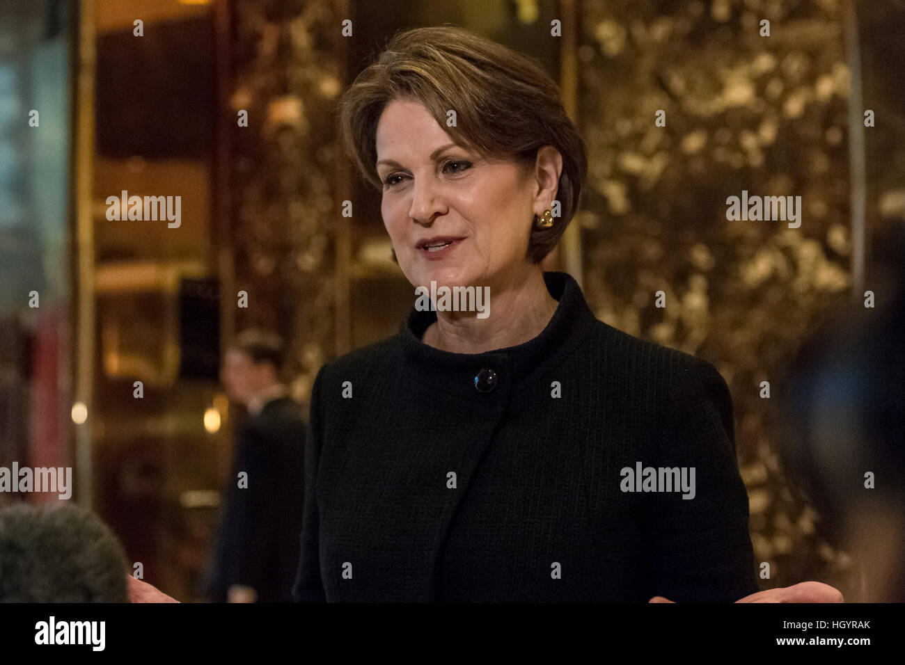 New York, USA. 13th Jan, 2017. Lockheed Martin CEO Marillyn Hewson ...