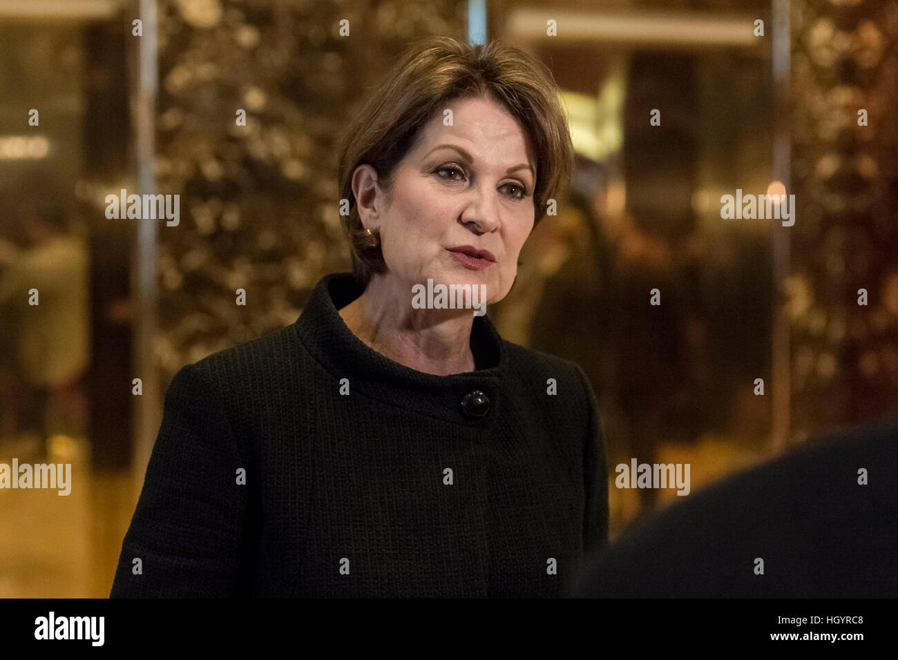 New York, USA. 13th Jan, 2017. Lockheed Martin CEO Marillyn Hewson ...