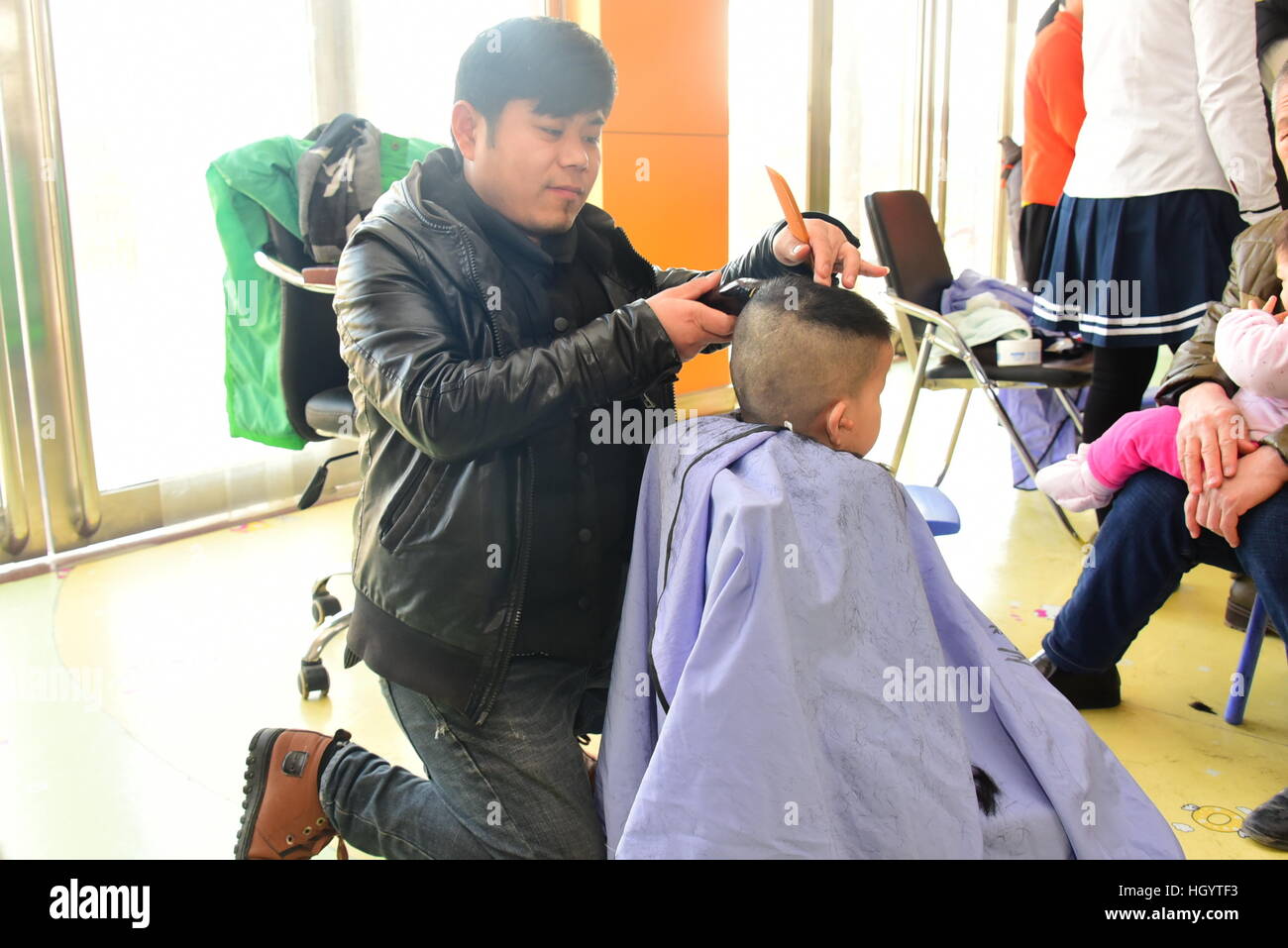 Zhengzhou, China. 13th Jan, 2017. **EDITORIAL USE ONLY. CHINA OUT** A ...