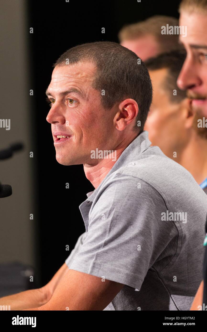 Adelaide, Australia. 14th Jan, 2017. Media Conference with (L-R) Simon ...