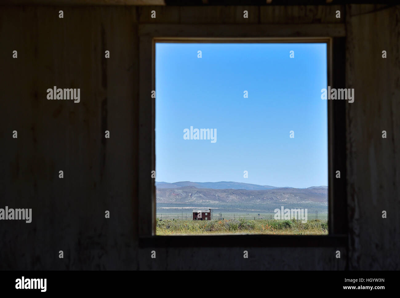 Mercury, Nevada, USA. 20th Apr, 2016. One of the remaining structures ...