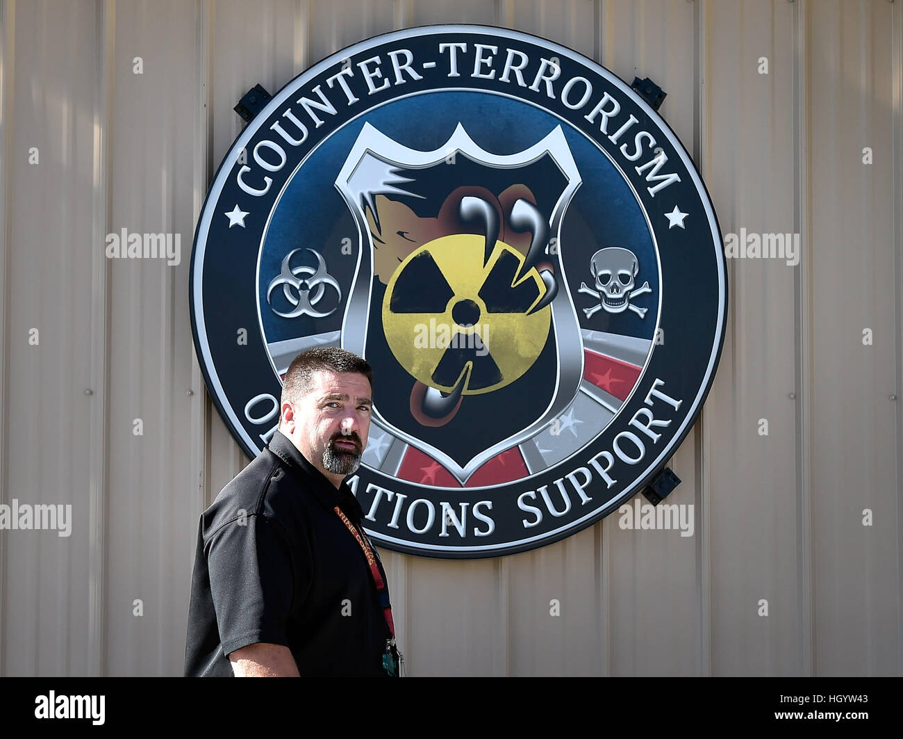 Mercury, Nevada, USA. 20th Apr, 2016. Brian Richardson, operation ...