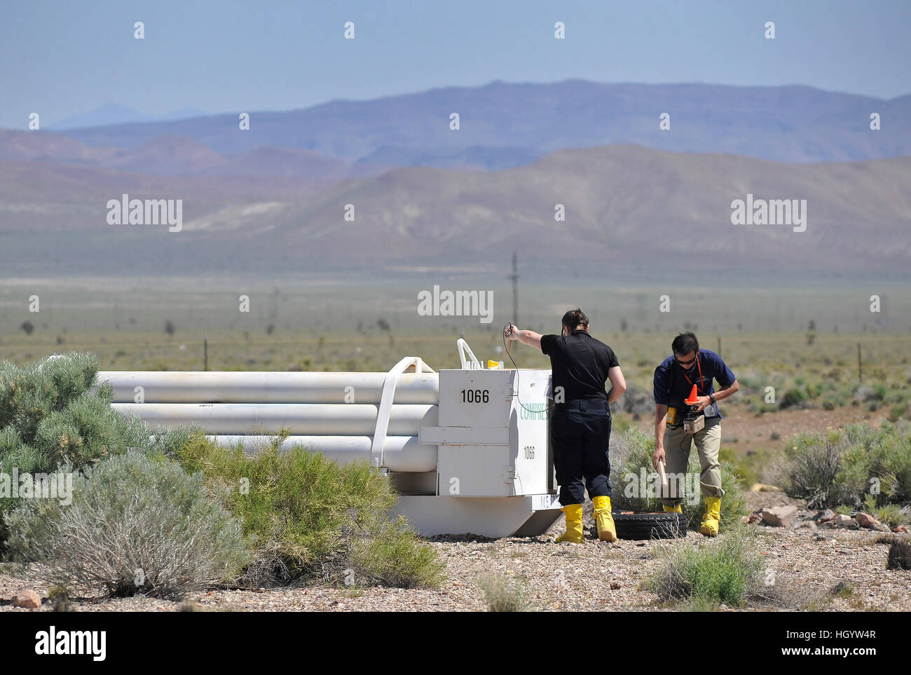 Mercury, Nevada, USA. 20th Apr, 2016. Students participate at the ...