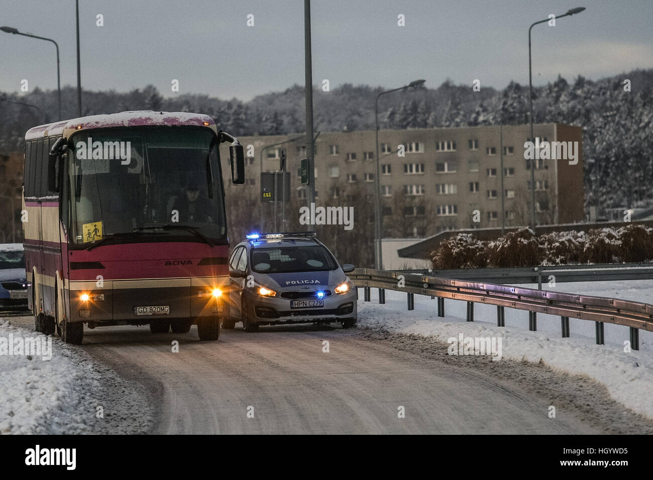 Polish bus drivers hi-res stock photography and images - Alamy