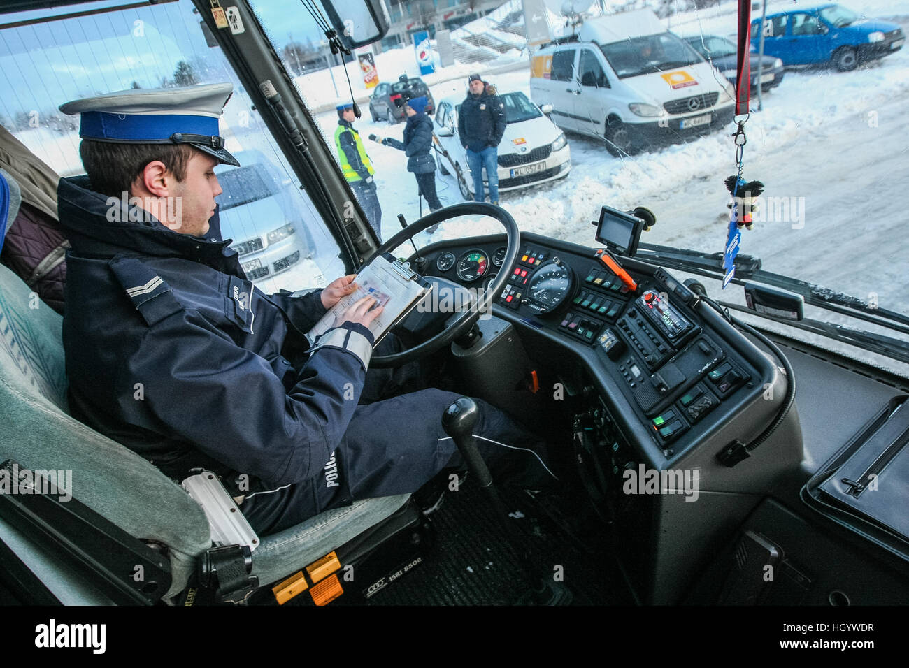 Polish bus drivers hi-res stock photography and images - Alamy