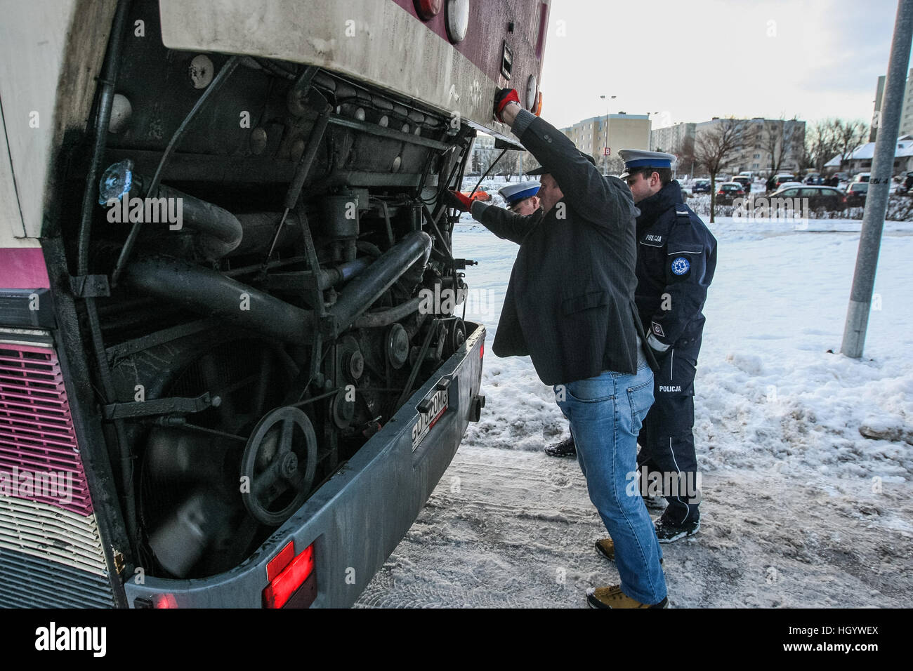 Polish bus drivers hi-res stock photography and images - Alamy