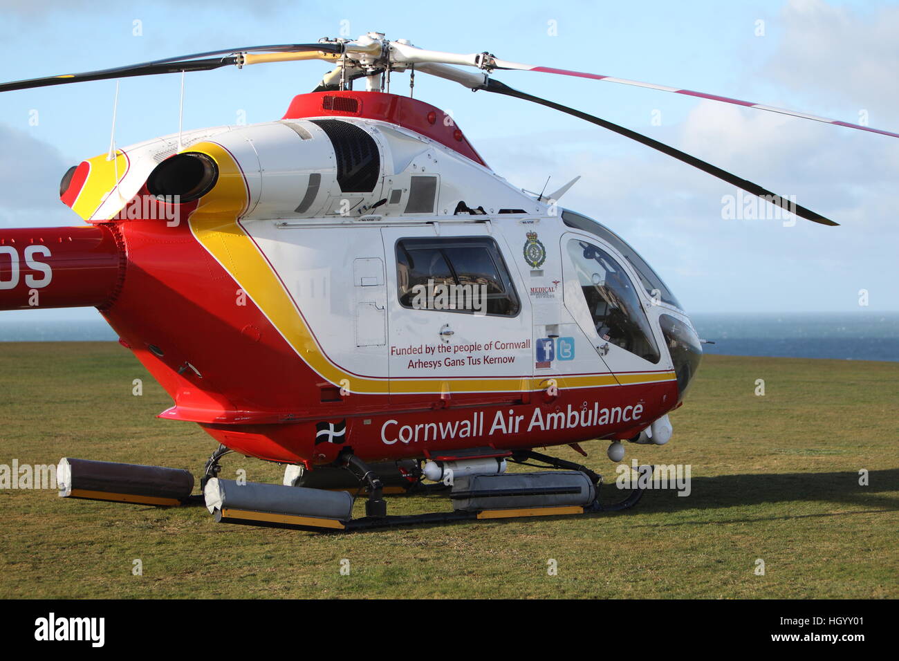Cornwall air ambulance hi-res stock photography and images - Alamy