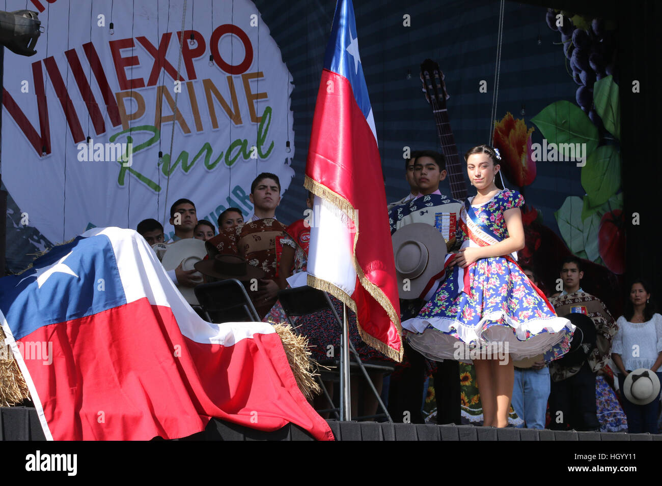 Paine,Chile 14-January-2017,The 8th expo Paine Watermelon festival ...
