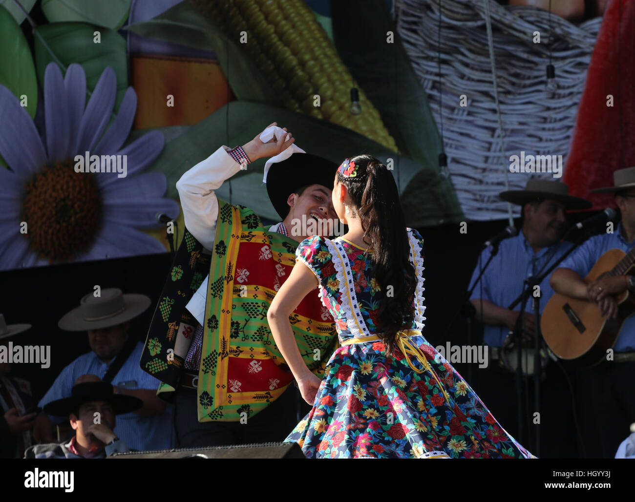Paine,Chile 14-January-2017,The 8th expo Paine Watermelon festival ...