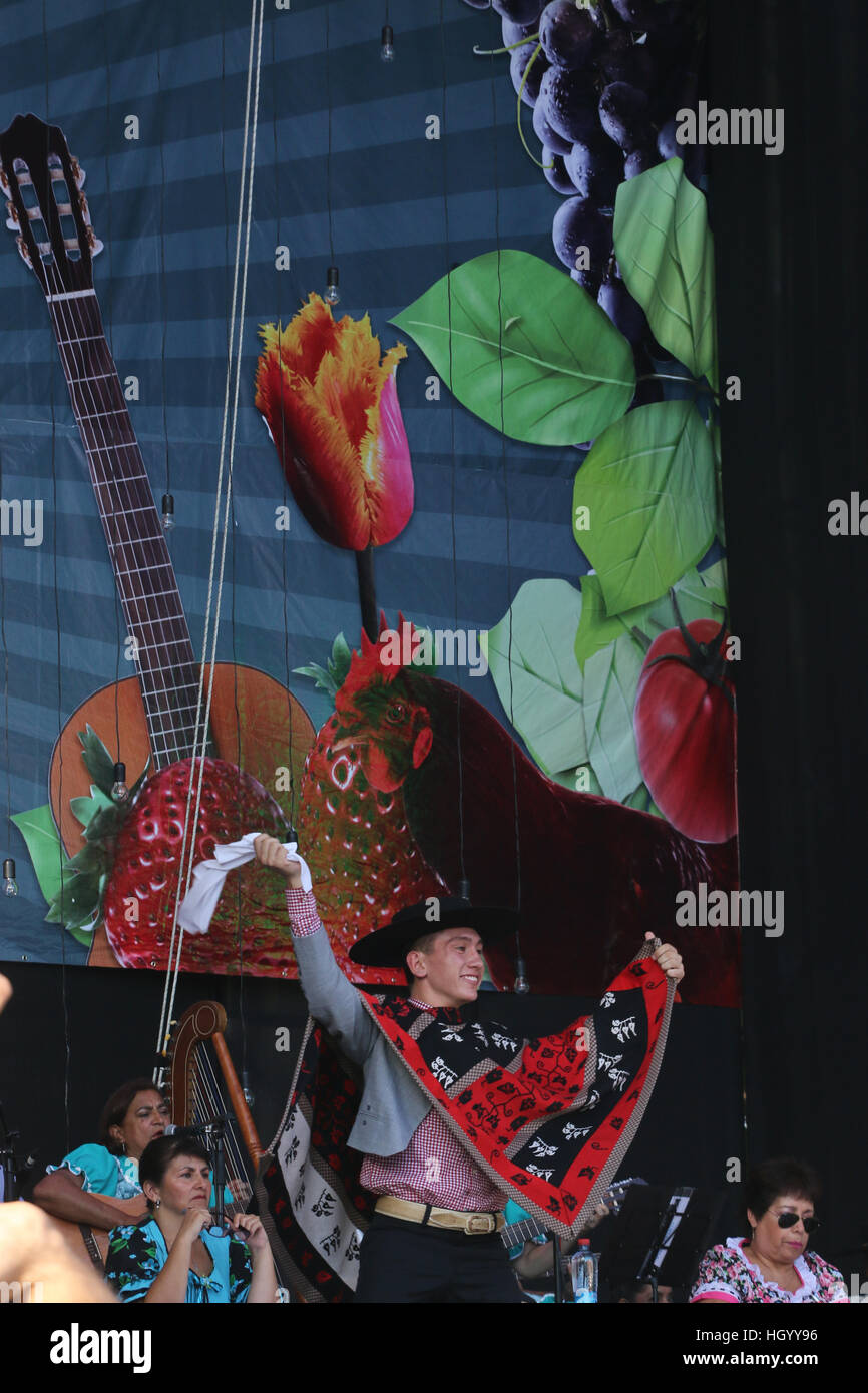 Paine,Chile 14-January-2017,The 8th expo Paine Watermelon festival ...