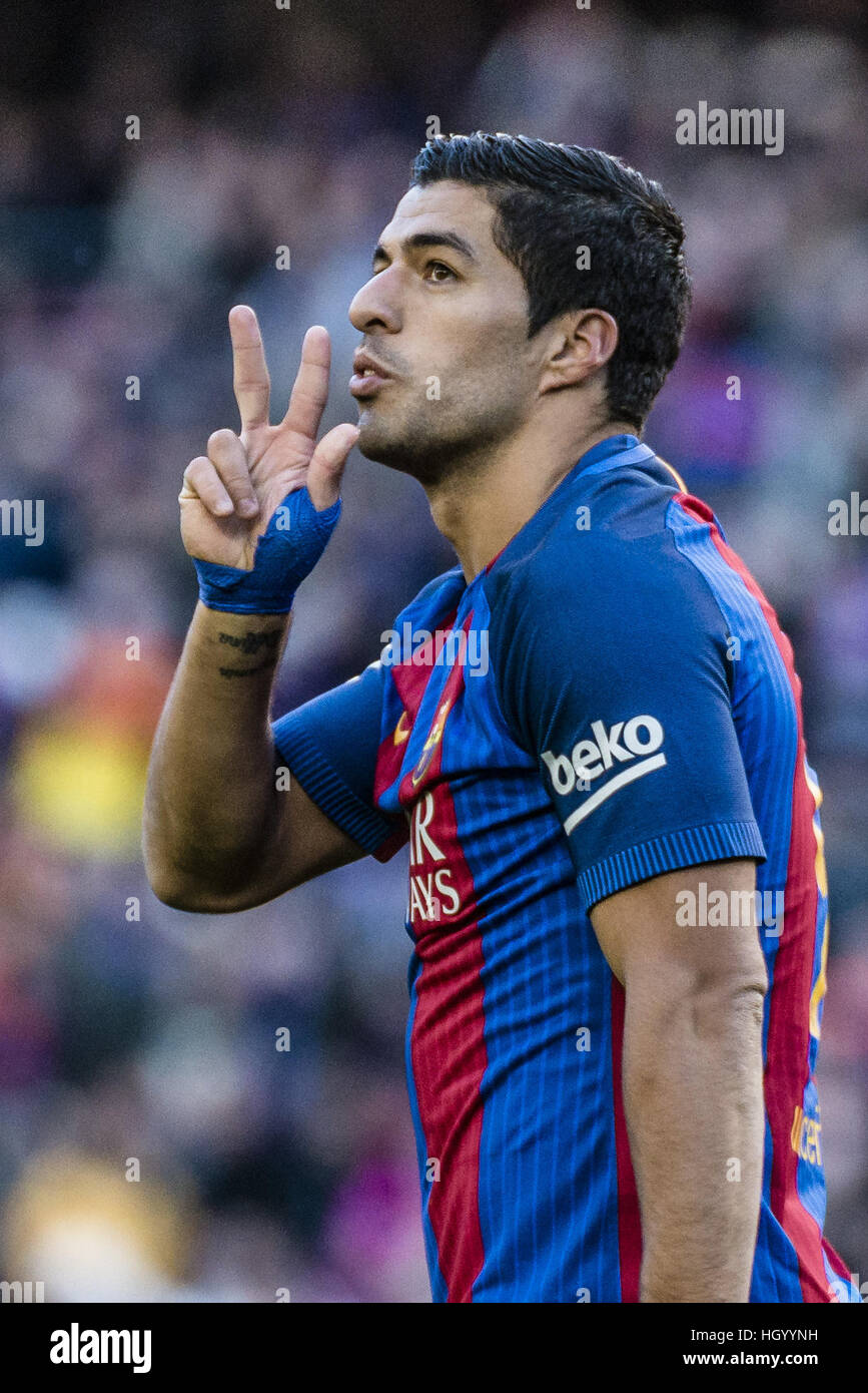 Barcelona, Catalonia, Spain. 14th Jan, 2017. FC Barcelona forward ...