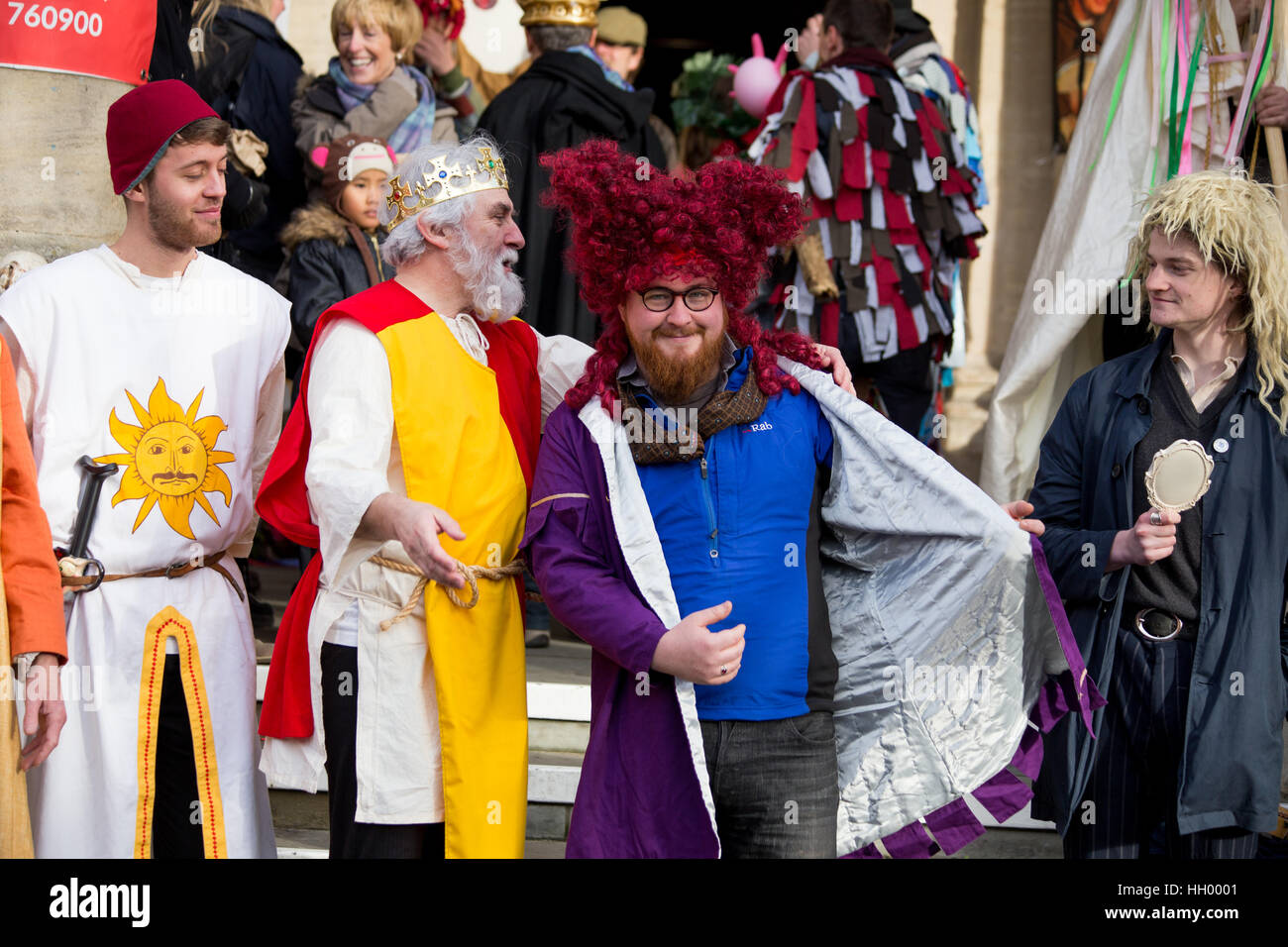 Stroud, UK. 14th January 2017. The annual Wassail festival takes part ...